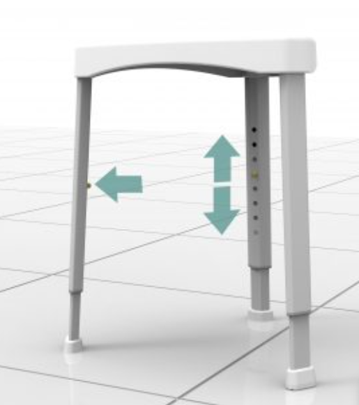 Bath and Shower Bench: Adjustable Triangle