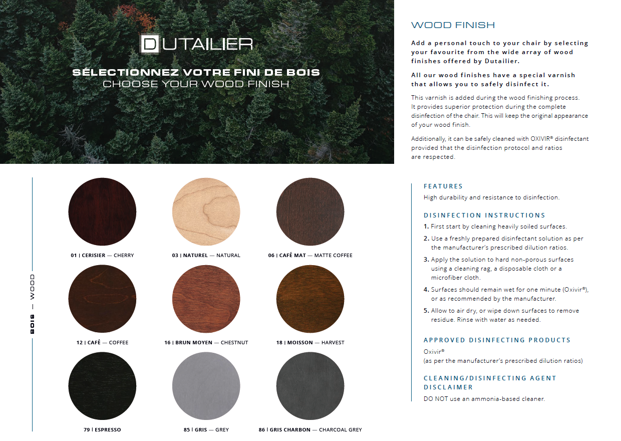 Rocking Self-Locking Chair: Dutailier George Anti-Microbial